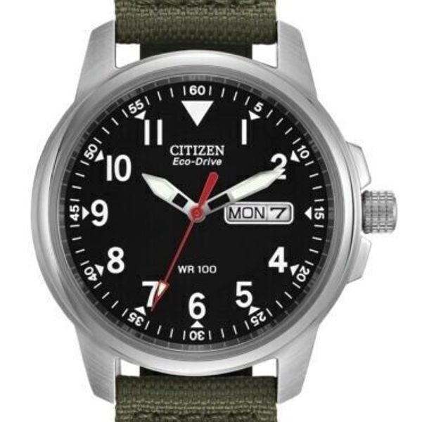 Citizen Men's Eco-Drive Weekender Olive Green Field Watch Chronograph ...