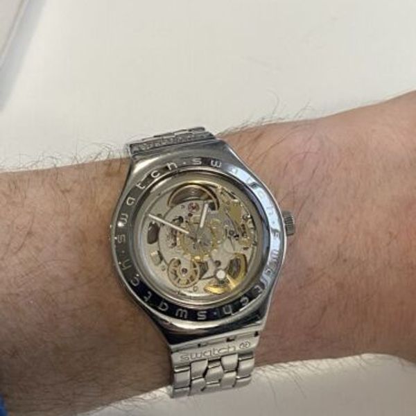 Swatch Irony Automatic Skeleton Watch YAS100 | WatchCharts Marketplace