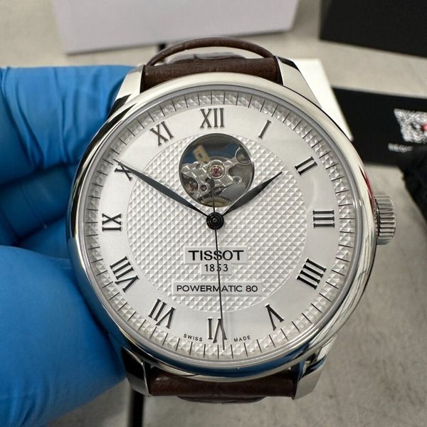 Tissot Le Locle Powermatic 80 Open Silver Men's Watch T006.407.16.033.01 NWD | WatchCharts ...