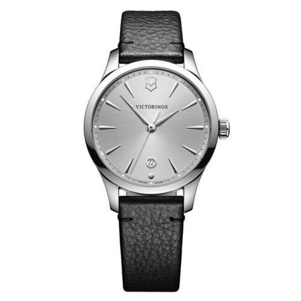 Victorinox Swiss Army Watch Women Alliance Small Silver Tone Dial Strap ...