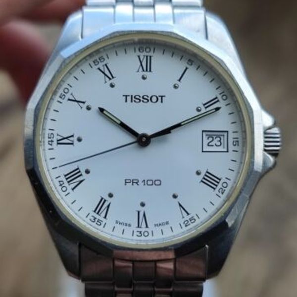 Tissot PR100 Swiss Pack gentleman P362/462-1 white dial , Stainless steel | WatchCharts Marketplace