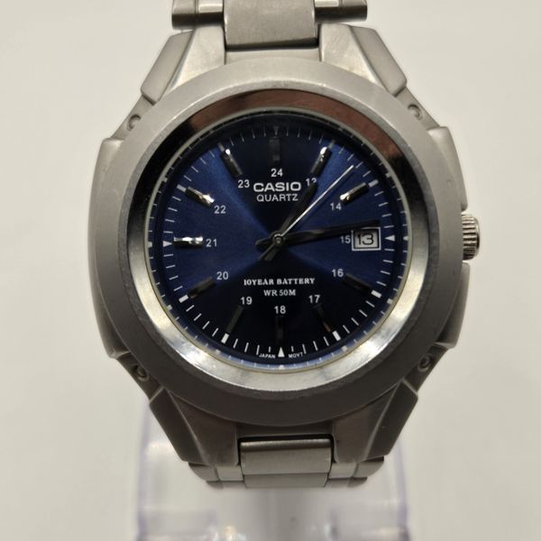 MINT Casio MTP-3050 Blue Dial Menâ s Quartz Watch New Battery ...