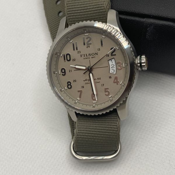 Rare Filson mackinaw field watch in 38mm | WatchCharts Marketplace