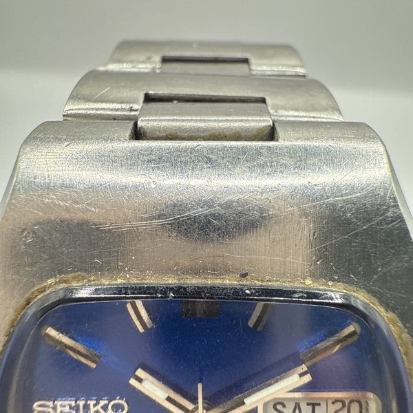 Vintage Seiko 6309-5059 Indiglo Day-Date 17 Jewels Automatic Blue Dial ...