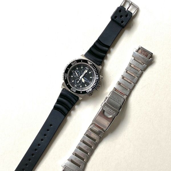Seiko Caesar Diver SNDA13P1 Chronograph Metallband | WatchCharts ...
