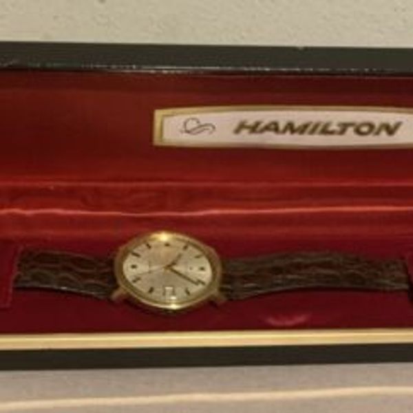 Vintage Hamilton Automatic Gold Plated Swiss Wristwatch Watch 64029-4 ...