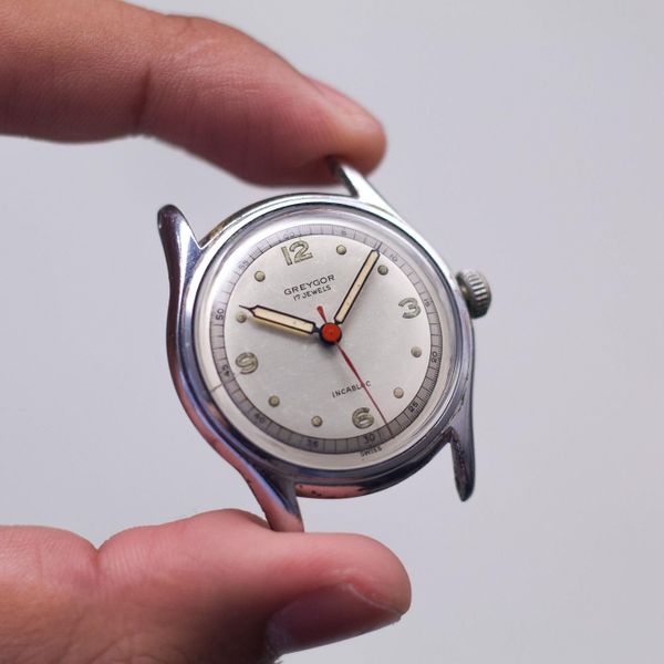 [WTS] Serviced 1940s Greygor Aged Silver Dial Men's Wrist-Watch $229 ...
