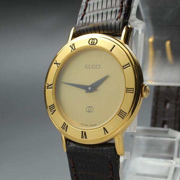â ¶[NEAR MINT] Vintage GUCCI 3000L Gold Dial Women's Quartz Watch From ...