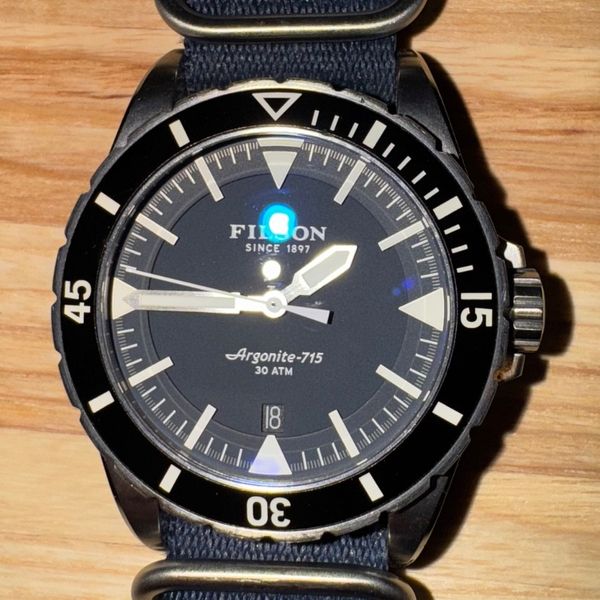 43mm Filson (Shinola) Dutch Harbor Argonite 715 Watch in Navy ...