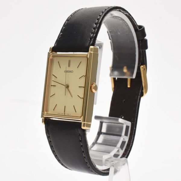 Vintage 1987 [MINT] SEIKO CHARIOT 5P31-5D40 Gold Square Tank Shape Mens ...