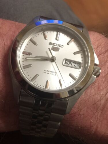 SEIKO Men SNKK87 SEIKO 5 Automatic See-Thru back SNKK87K1 | WatchCharts
