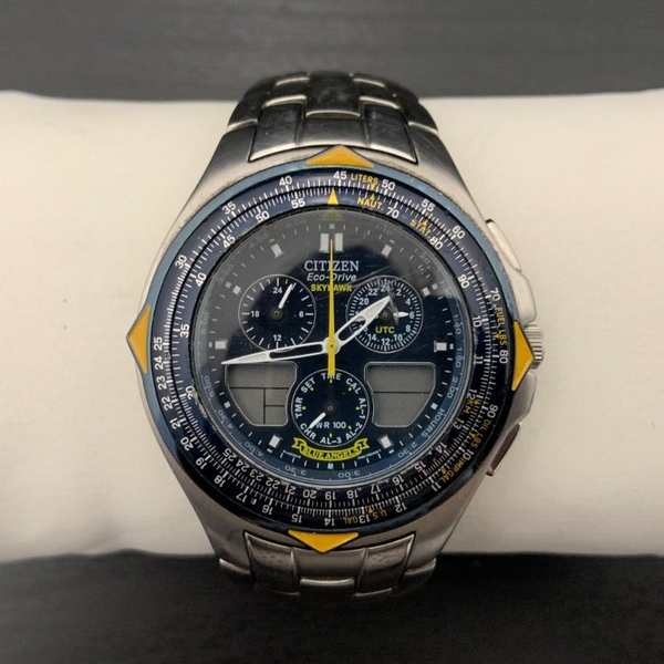 Citizen SkyHawk Blue Angels C650-T000959 HST Eco-Drive Watch-Needs New ...