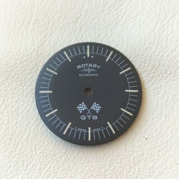70s ROTARY GTB AUTOMATIC VINTAGE WATCH BLACK DIAL QUADRANTE UHREN 28mm ...