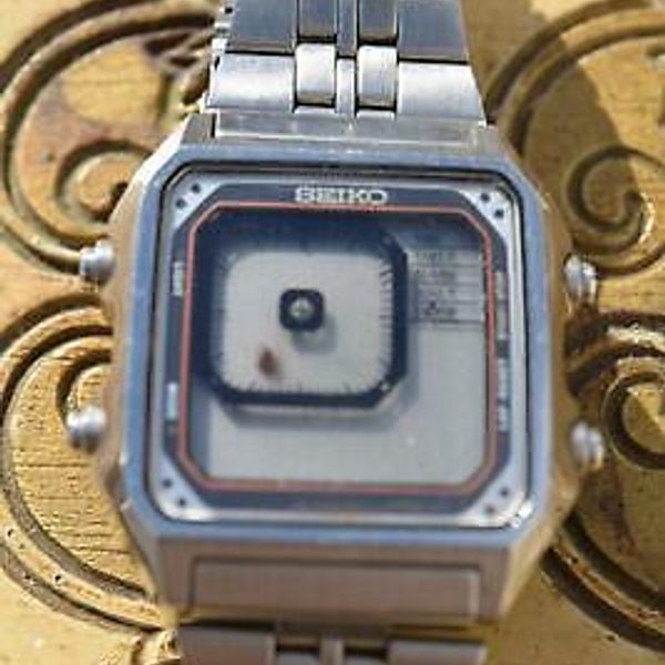 Seiko Silver Wave G757-5030 James Bond Digital LCD Vintage Watch ...