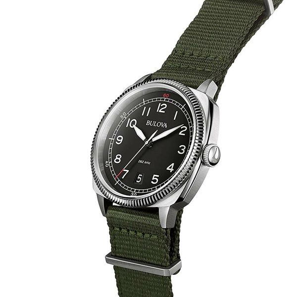 Bulova Military Field Watch 96B229 New with tags and 2 replacement NATO ...