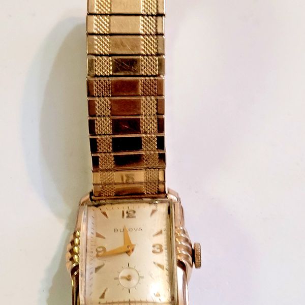 Vintage Bulova L3 1953 Gold Plated Manual Windup Tank Watch, Runs ...