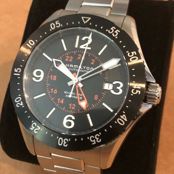 Hamilton Khaki Aviation Pilot GMT Automatic Men's Watch H767550 ...