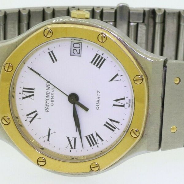 Raymond Weil 9603 high fashion SS/Gold plated quartz men's watch w ...