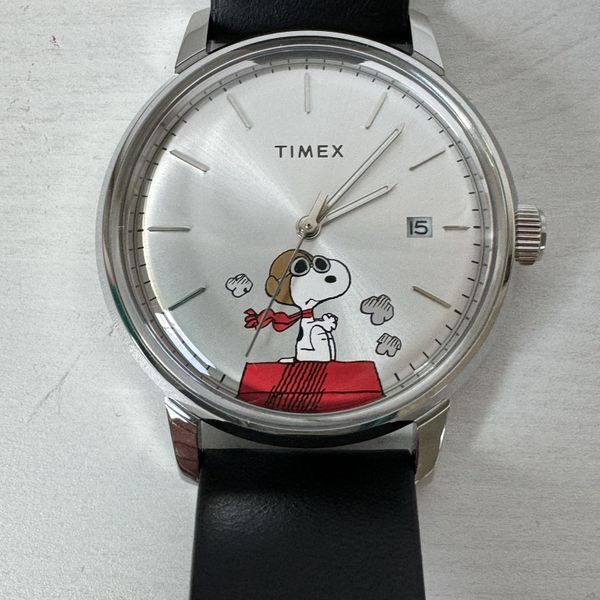 [WTS] Timex Marlin Automatic x Peanuts Snoopy Flying Ace 40mm Leather ...