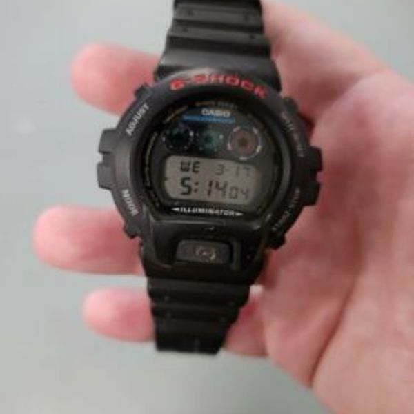 Casio 3230 G-Shock DW6900MS Men's All Black Resin Digital Quartz Sport ...