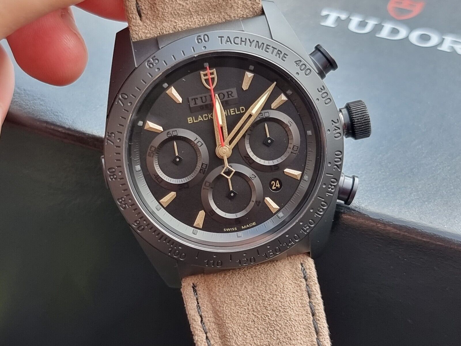 Tudor Fastrider Black Shield 42000CN Mens Ceramic Chronograph Watch ...