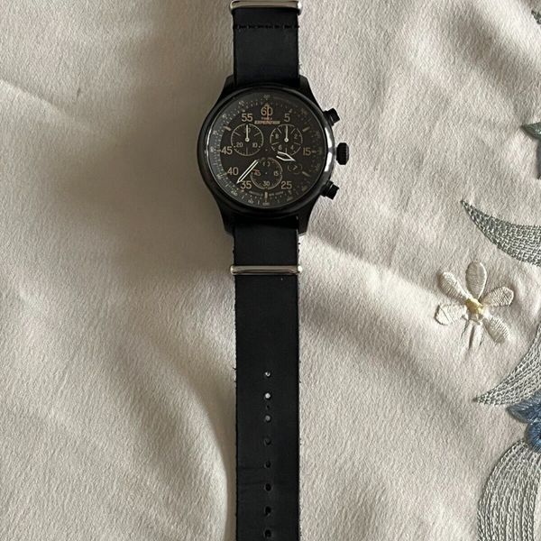 Timex Expedition Field Chronograph Brown/Black Quartz Watch T49905 ...