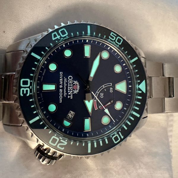 [$395 USD] Orient Triton Neptune with blue ceramic bezel insert on ...