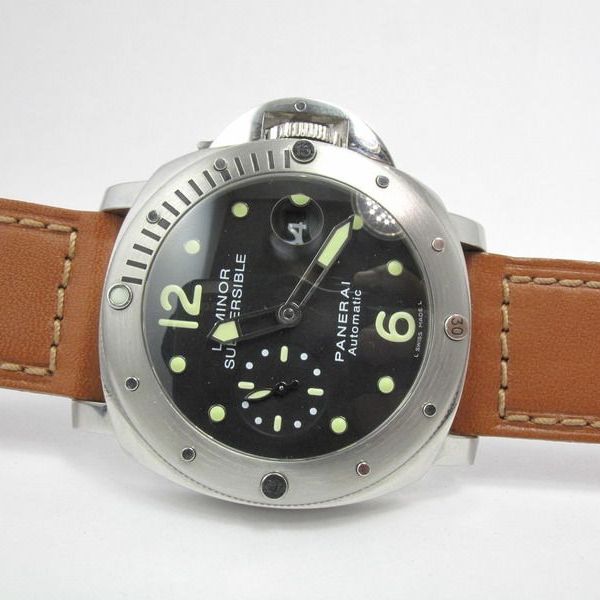 Fs: PANERAI PAM 24 LUMINOR SUBMERISBLE M SERIES ON RARE OEM SEWN BUCKLE ...