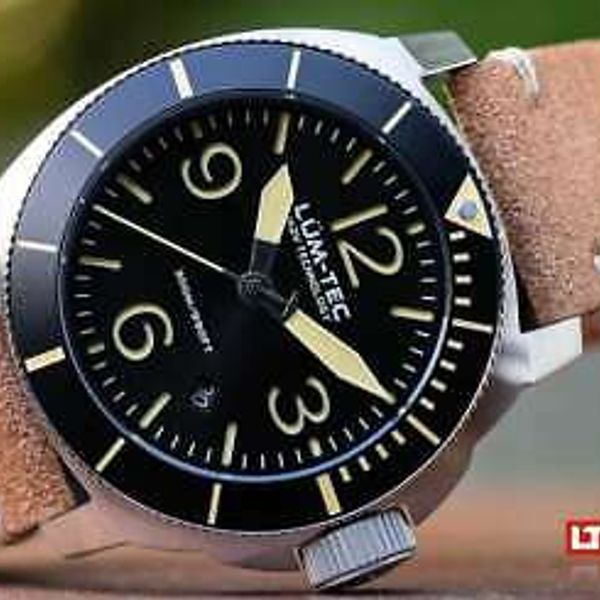 Lum-Tec Watch - M88 Sunburst Pattern Sandwich Dial w/ Two Straps ...