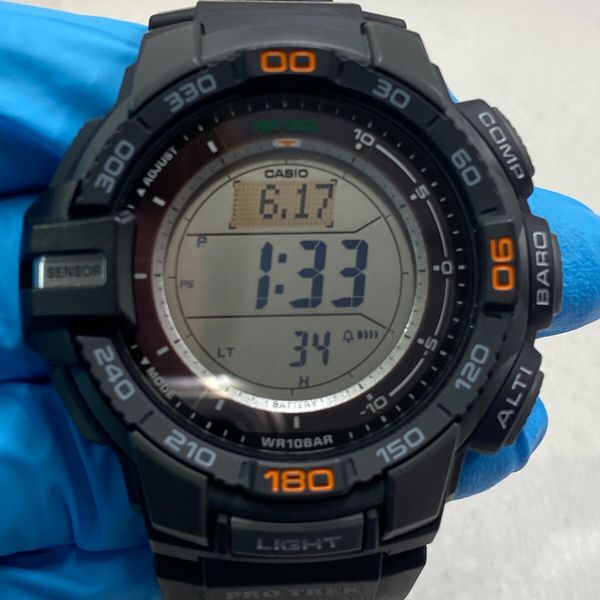 USED-Casio Pro Trek Tough Solar Triple Sensor Black Resin 52mm Watch PRG270-1 | WatchCharts ...