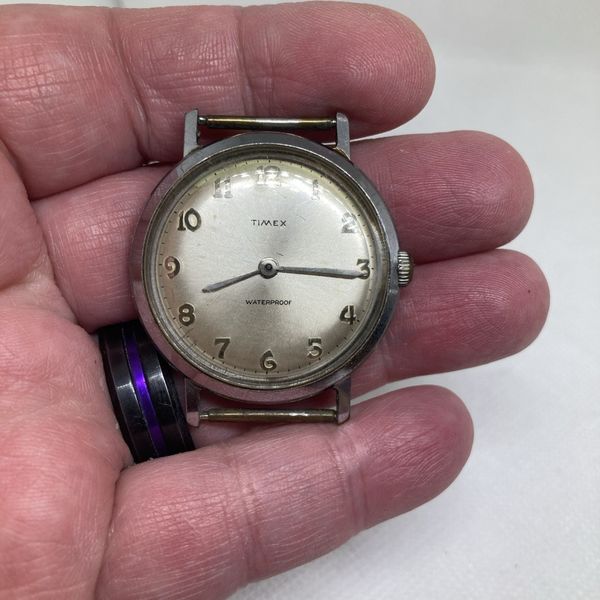 NON WORKING Vintage Timex Wind Up Watch Face, Parts Or Repair Only ...