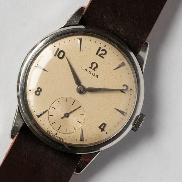 SOLD 1950's Omega ref. 13332 cal. 267 Dennison stainless steel ...