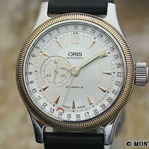 Oris Big Crown Date Pointer Ref 7482 Men's 36mm Stainless St Auto Watch ...