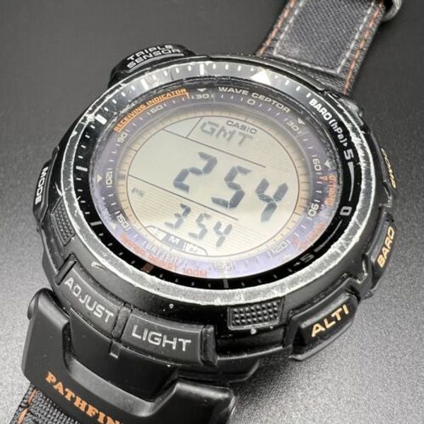 CASIO SPORT PATHFINDER PAW-1300 TOUGH SOLAR DIGITAL MEN'S WATCH TRIPLE ...