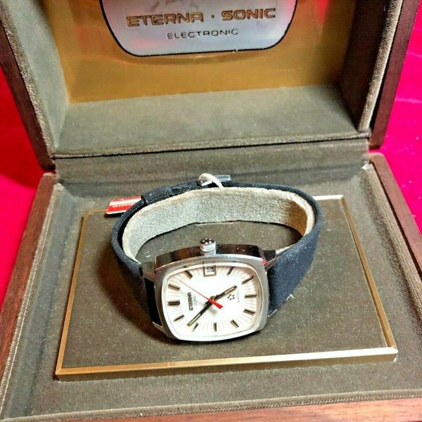 NOS, VINTAGE, ETERNA * SONIC ELECTRONIC WATCH IN BOX WITH TAGS ...