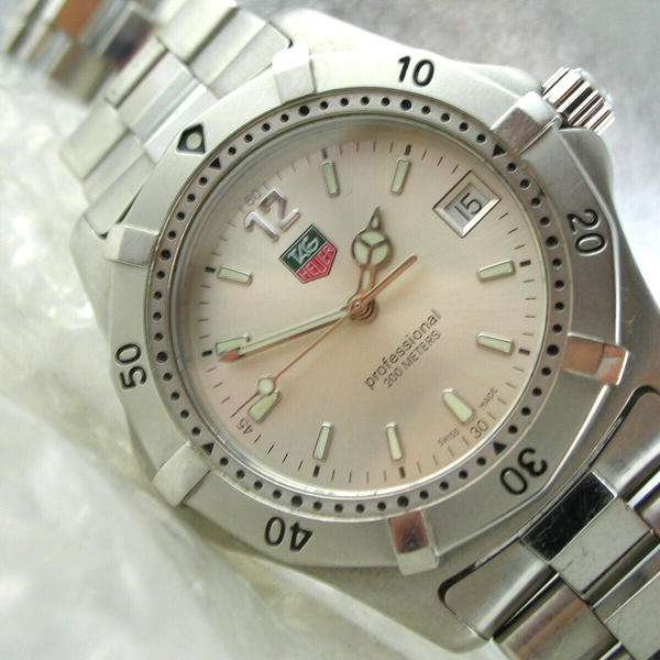TAG HEUER 2000 classic, professional 200m, MEN's case diver SILVER DIAL ...