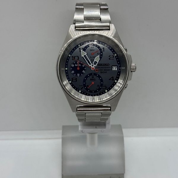 Seiko V657-9039 Chronograph Quartz Vintage Rare Retro Japan WR50 Wrist ...