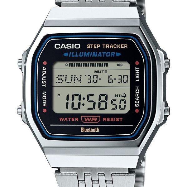 Casio Vintage Digital Bluetooth Step Tracker Alarm ABL-100WE-1A Unisex ...