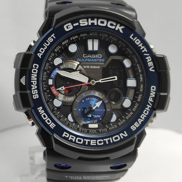 casio g-shock mens gulfmaster twin sensor watch GN-1000B | WatchCharts ...