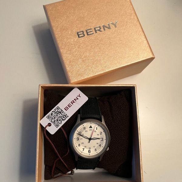 New Titanium Miltary / Aviation / Field Watch, Seiko VH31 Movement- USA ...