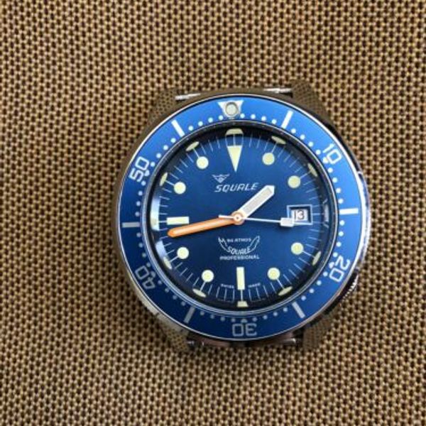Squale 1521 50 atmos Blue Mens Dive Watch Original Box | WatchCharts ...