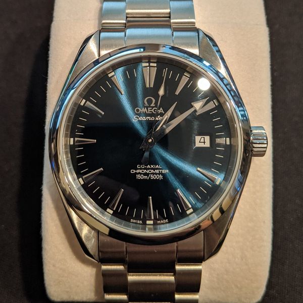 Omega Aqua Terra 2503.80.00 blue dial 2500 movement | WatchCharts ...