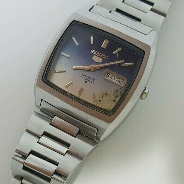 70's Vintage Seiko 6319-5020 Square 36mm Men's Automatic Watch ...