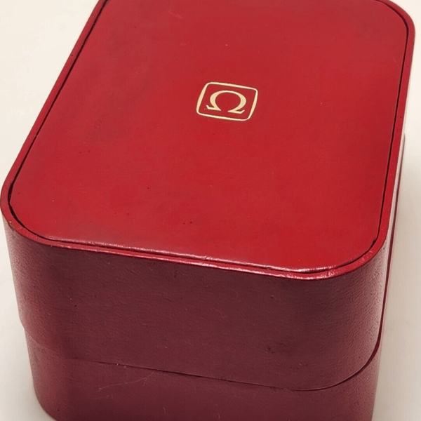 Omega Speedmaster Burgundy Vintage Genuine Red Watch Box Case Wood ...