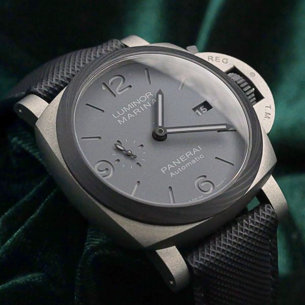 FSOT: Panerai Luminor Marina Tutto Grigio Grey Titanium Carbotech FULL ...