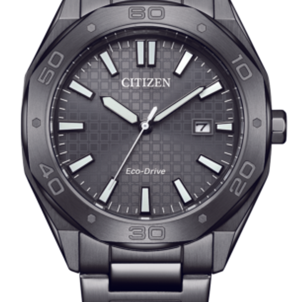 Citizen BM7637-81H Black Dial Eco-Drive 100M Stainless Steel Watch ...