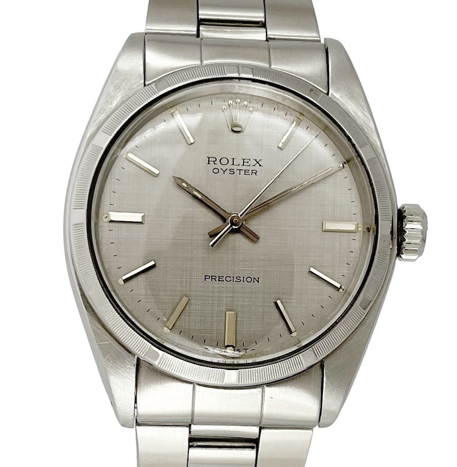 ROLEX Rolex Oyster Precision 6427 Engine Turned Bezel Antique Vintage ...