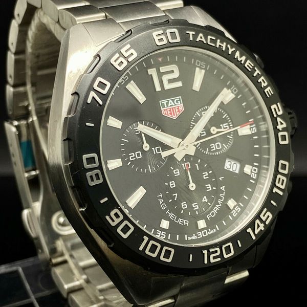 Mens Tag Heuer Formula 1 Swiss Quartz Stainless Steel 43mm Watch ...