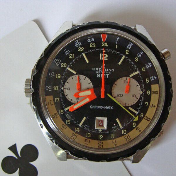 Breitling Watch Chrono-matic DDE BR +11525/67 Not Working As-Is ...