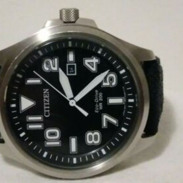 Men's Citizen eco-drive J810-S095905 Silver Tone Black watch, 46mm ...